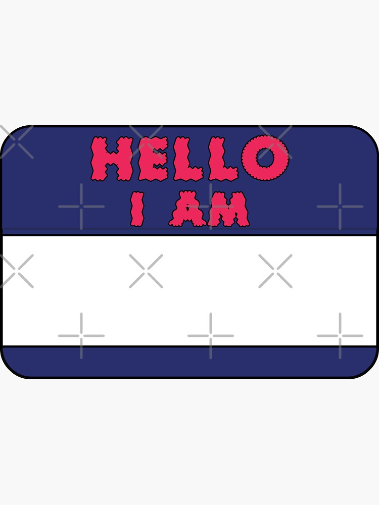 "Funny Hello I am " Sticker for Sale by AyubDesign19 | Redbubble