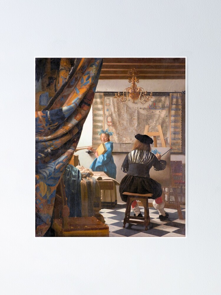 "The Art of Painting, Johannes Vermeer" Poster for Sale by Outlawsmedia ...