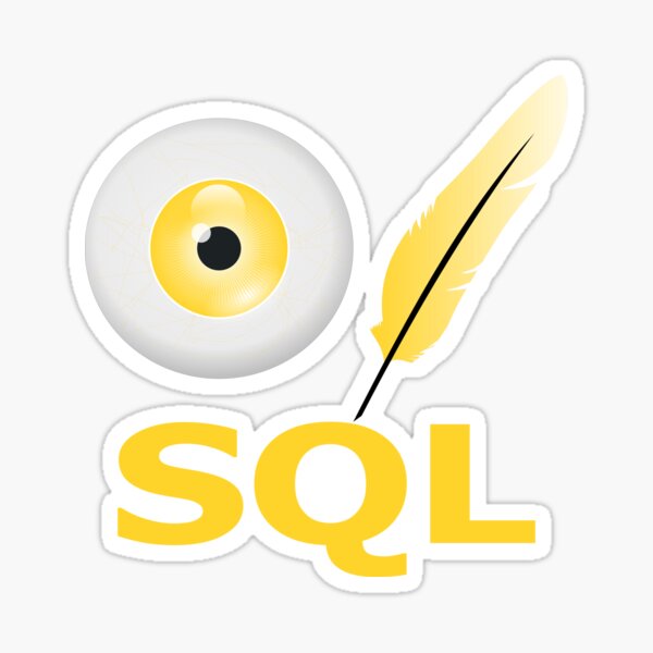 "See-Quill SQL Heading Yellow" Sticker for Sale by jjerling | Redbubble