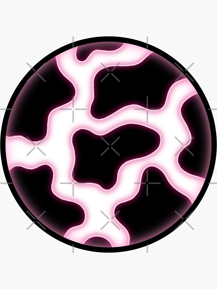 "Pink Neon Cow Print" Sticker for Sale by GigiDesigns89 | Redbubble