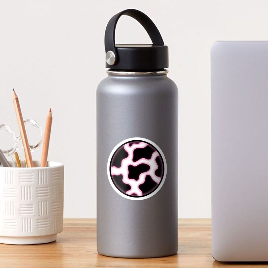 "Pink Neon Cow Print" Sticker for Sale by GigiDesigns89 | Redbubble