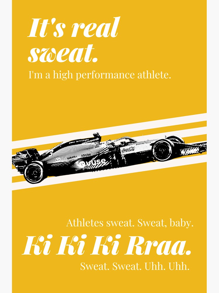 "Daniel Ricciardo Sweat Baby" Sticker for Sale by nishalikefisha ...