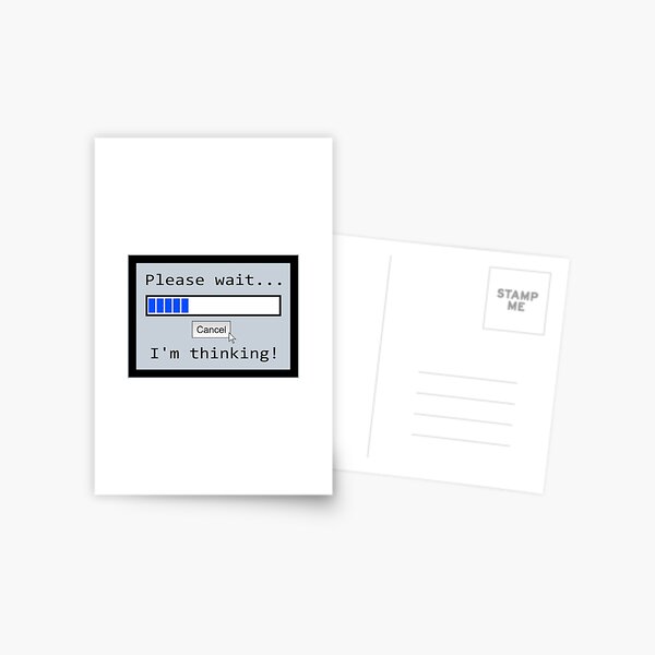 "Funny computer Windows meme" Postcard for Sale by Brightful | Redbubble