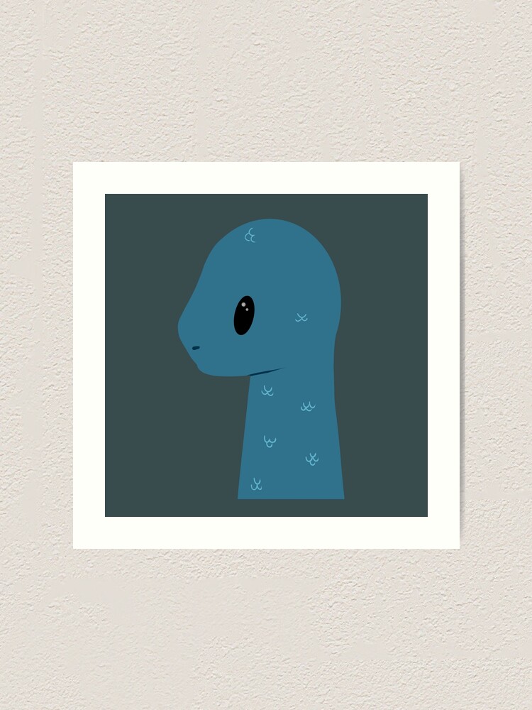"Cute Cryptids. Nessie. Loch Ness Monster" Art Print for Sale by ...