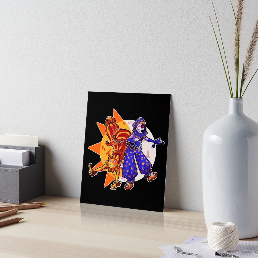 "Sun & Moon BOSS FNAF Security Breach" Art Board Print by be-yourself ...