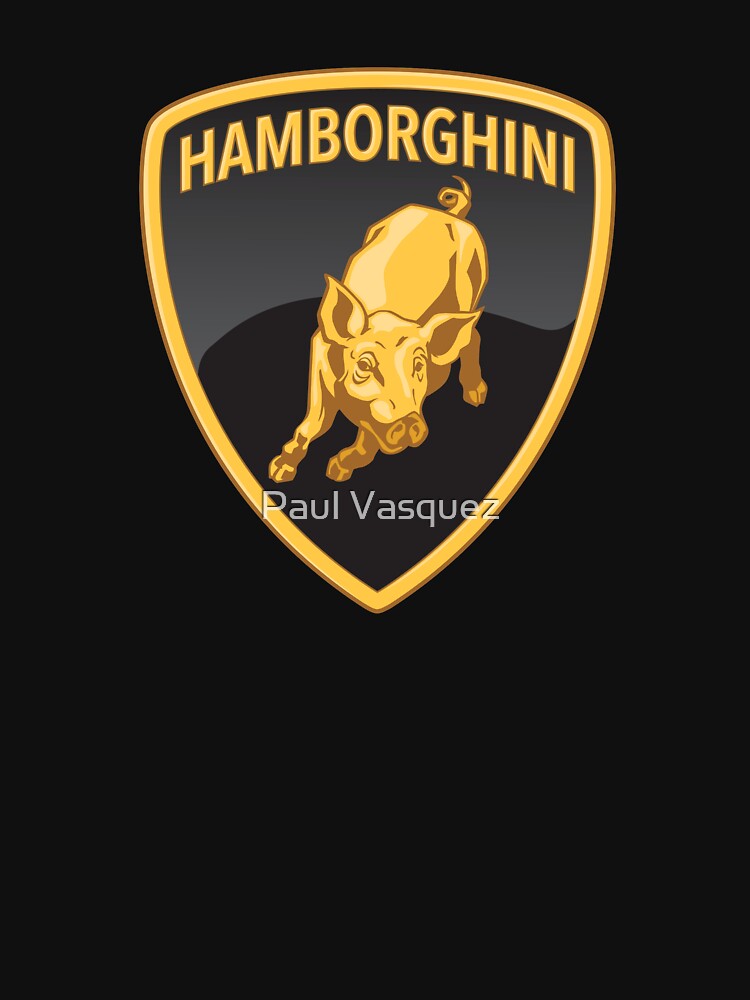 "Hamborghini Logo" T-shirt for Sale by RamsesTMagnum | Redbubble | pig ...