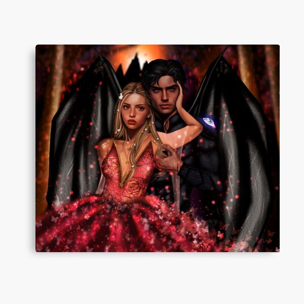 "Elain Archeron and Azriel The Shadowsinger from Acotar" Canvas Print ...