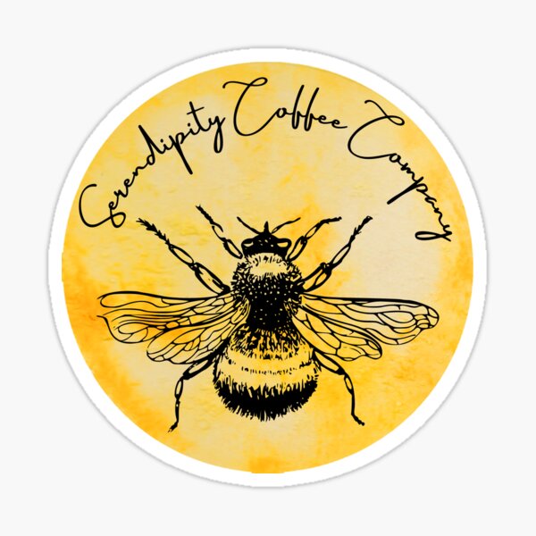 "Bumblebee Logo" Sticker for Sale by Serendipity-co | Redbubble