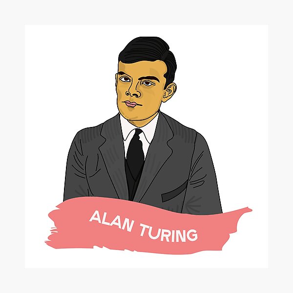 "Alan Turing poster | Alan Turing English mathematician poster ...