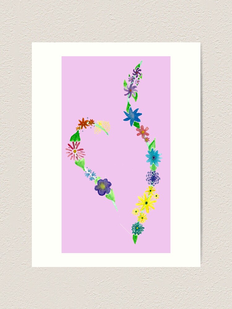 "Floral NEDA symbol" Art Print for Sale by audmack | Redbubble