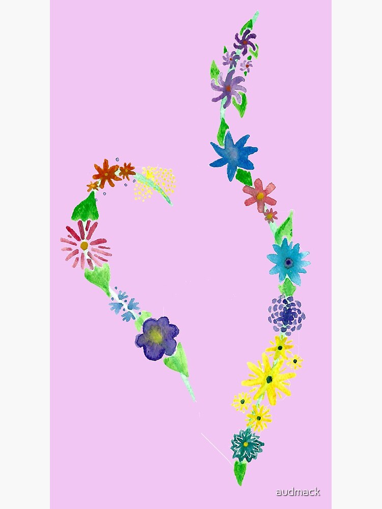 "Floral NEDA symbol" Art Print for Sale by audmack | Redbubble