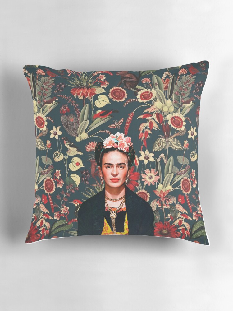 "Frida Kahlo Flowers" Pillow for Sale by Checivinicius | Redbubble