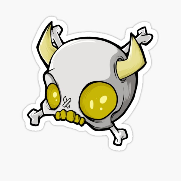"Dead Head" Sticker for Sale by swiftyspade | Redbubble