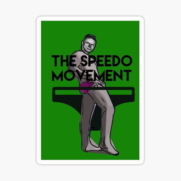 "Speedo Movement Green " Sticker by matesart | Redbubble