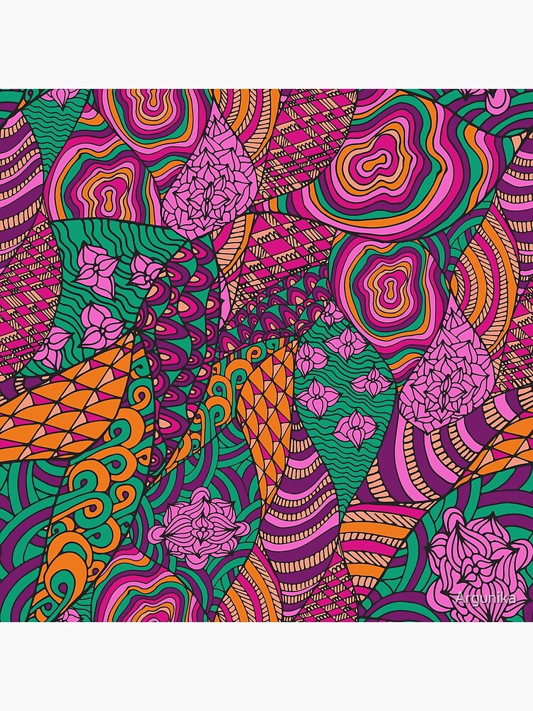 "60s hippie psychedelic pattern" Poster for Sale by Argunika | Redbubble
