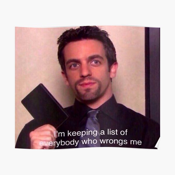 "The office Ryan the temp Ryan started the fire Ryan Howard " Poster by ...