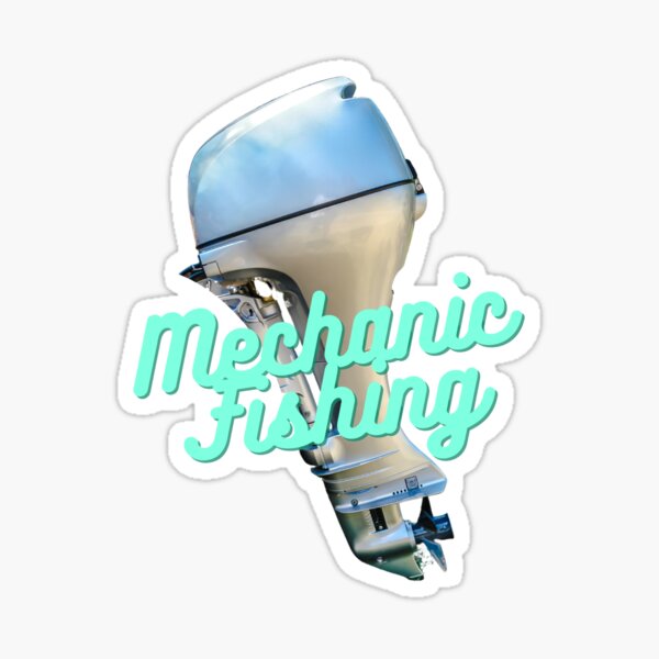 "Mechanic Fishing" Sticker by Ehabfarghly | Redbubble