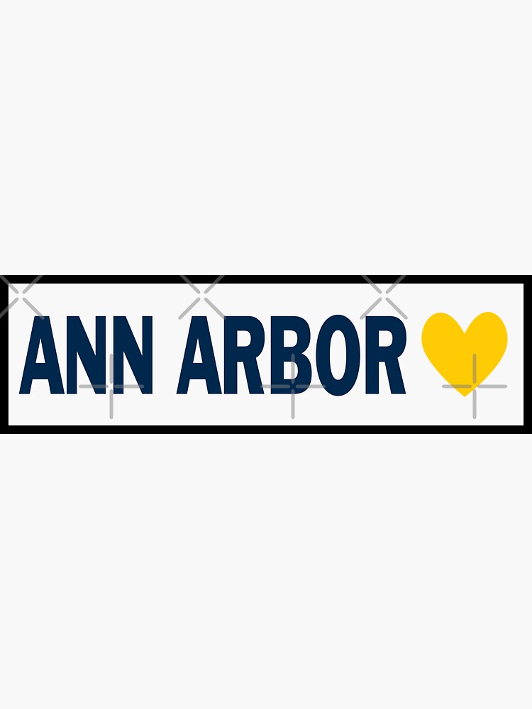 "Ann Arbor" Sticker by ally-schwaeber | Redbubble