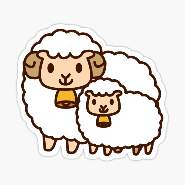 "Sheeps" Sticker for Sale by markoi91 | Redbubble