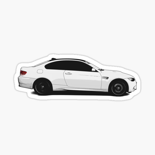 "E92 on the move - Side view" Sticker by ApexFibers | Redbubble