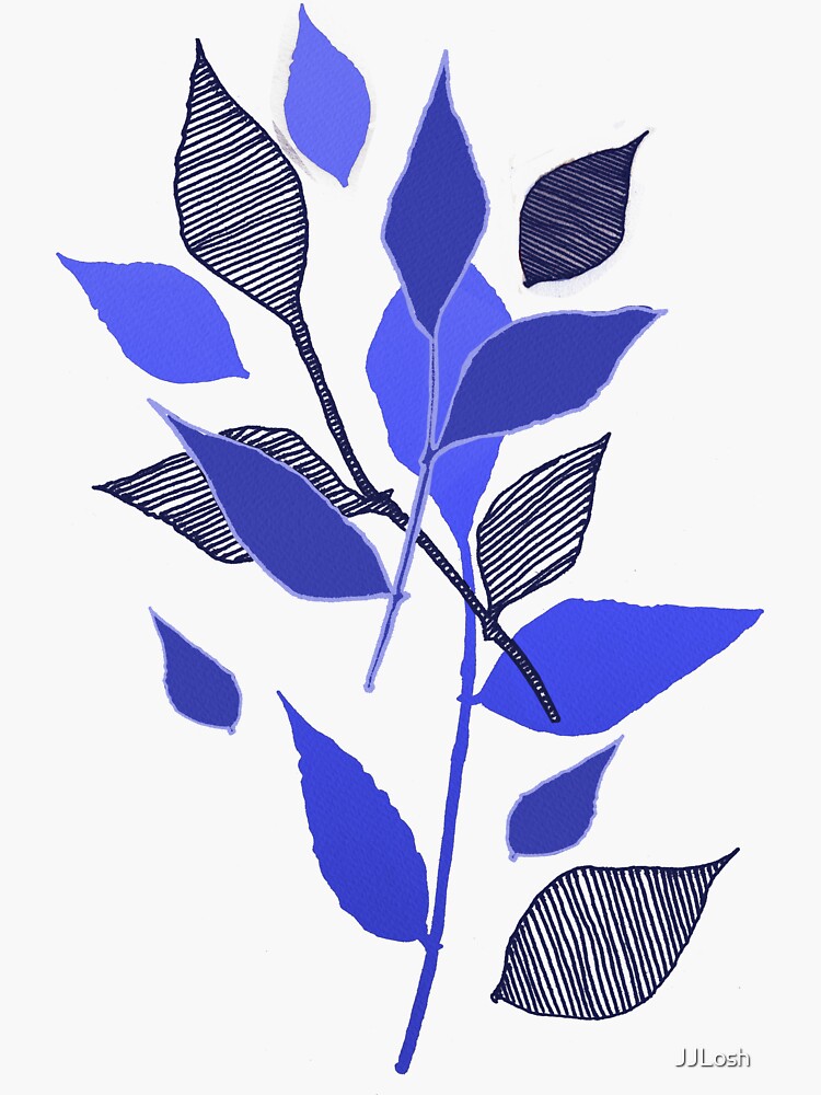 "Very Peri Foliage" Sticker by JJLosh | Redbubble