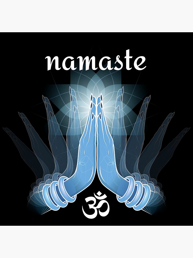"Namaskaram | Meditation | Yoga" Poster for Sale by Design-monica ...