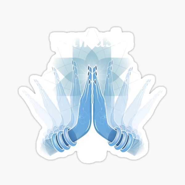 "Namaskaram | Meditation | Yoga" Sticker for Sale by Design-monica ...