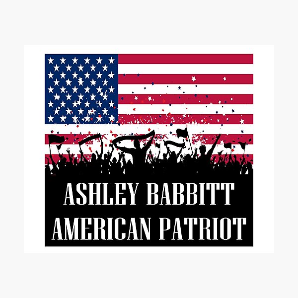 "Ashley Babbitt Amerikanischer Patriot" Fotodruck von SalahBak | Redbubble