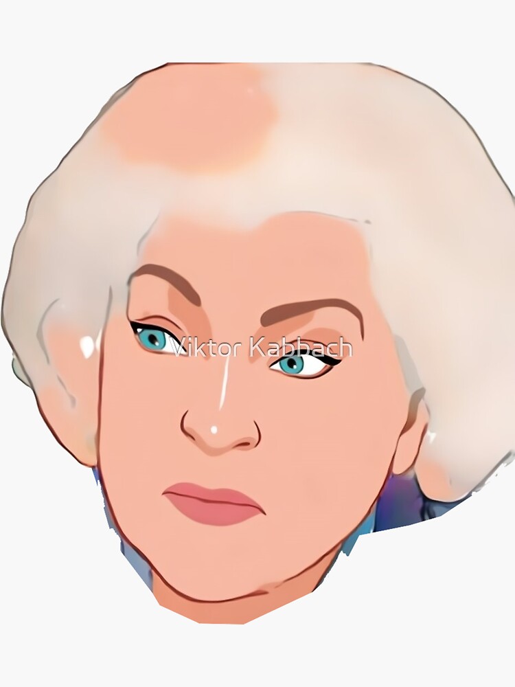 "Betty White Betty White Power" Sticker for Sale by Said1998 | Redbubble