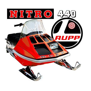"Rupp Nitro 440 Snowmobile" Sticker for Sale by BarnFindDave | Redbubble