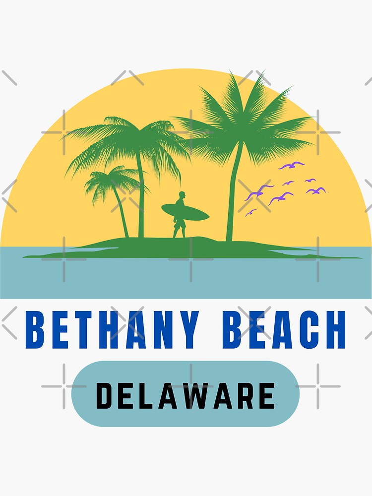 "Bethany Beach Delaware" Sticker for Sale by bougieFire | Redbubble