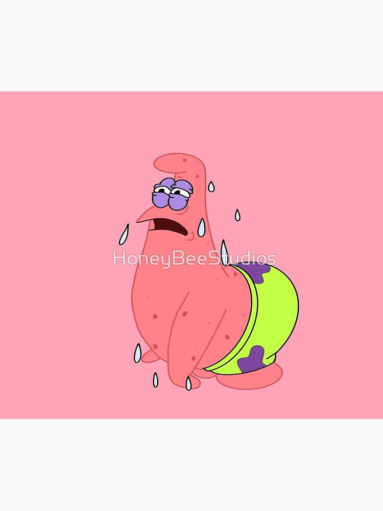 "Exhausted Patrick" Sticker by HoneyBeeStudios | Redbubble