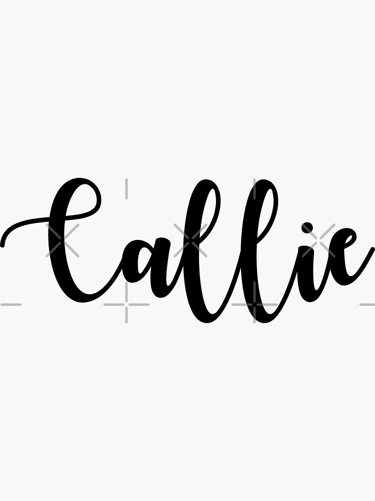 "Callie - Custom Name" Sticker by PlantLifeStudio | Redbubble