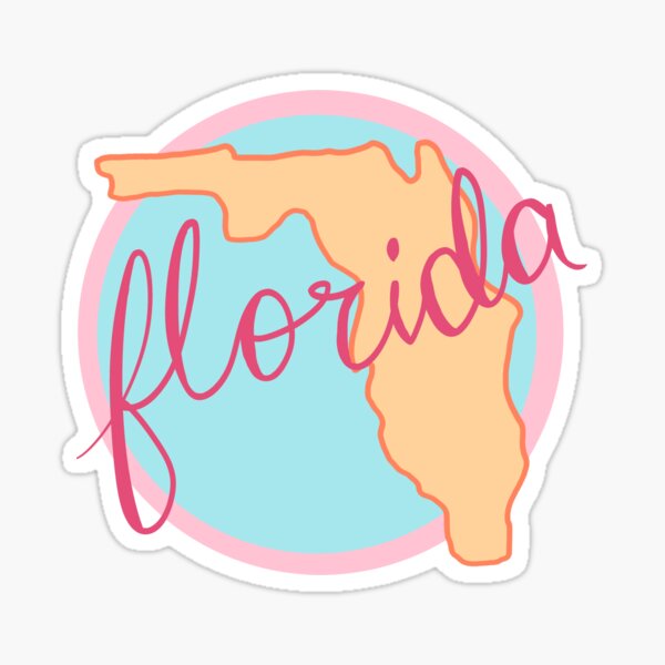 "Bright Florida Circle" Sticker by salmonsoul | Redbubble