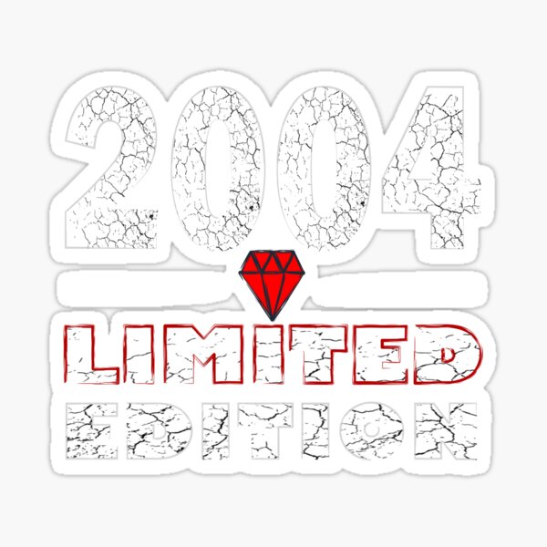 "Kopie von 2004 - Limited Edition" Sticker for Sale by armadillox ...