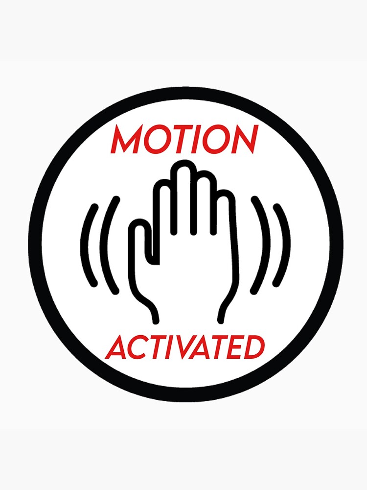 "Motion activated" Sticker for Sale by beccadiann | Redbubble