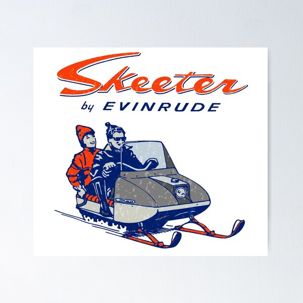 "Evinrude Skeeter Snowmobile" Poster for Sale by BarnFindDave | Redbubble