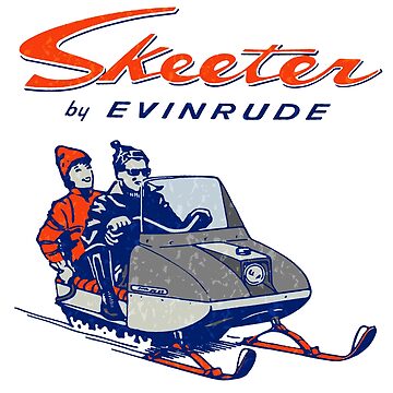 "Evinrude Skeeter Snowmobile" Sticker for Sale by BarnFindDave | Redbubble