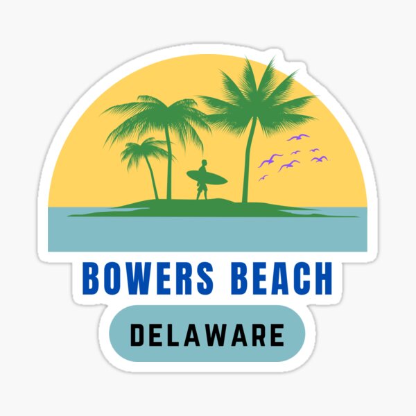 "Bowers Beach Delaware" Sticker by bougieFire | Redbubble