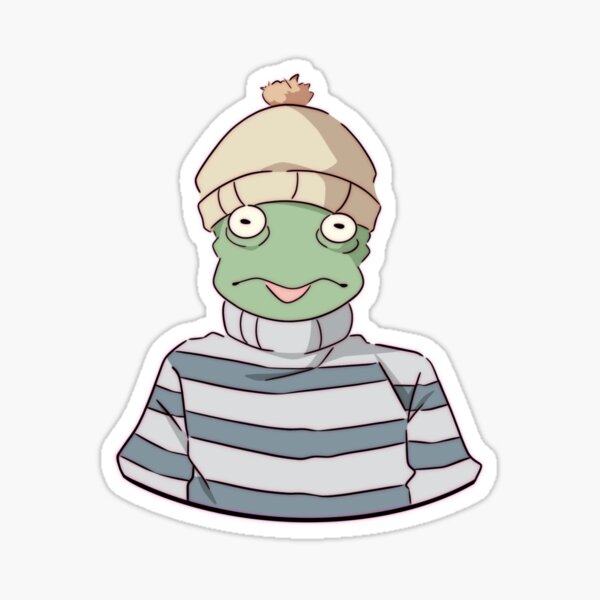 "Robert the stressed out frog " Sticker by MochaBeanzz | Redbubble