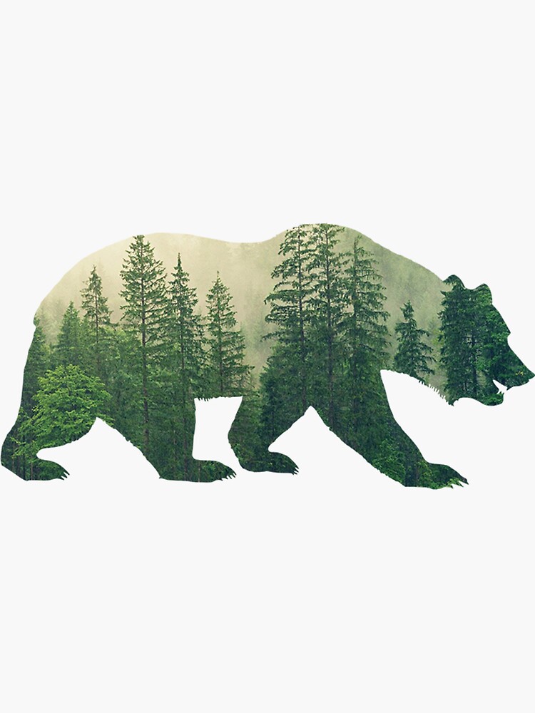 "Bear design." Sticker for Sale by ShopYacine | Redbubble