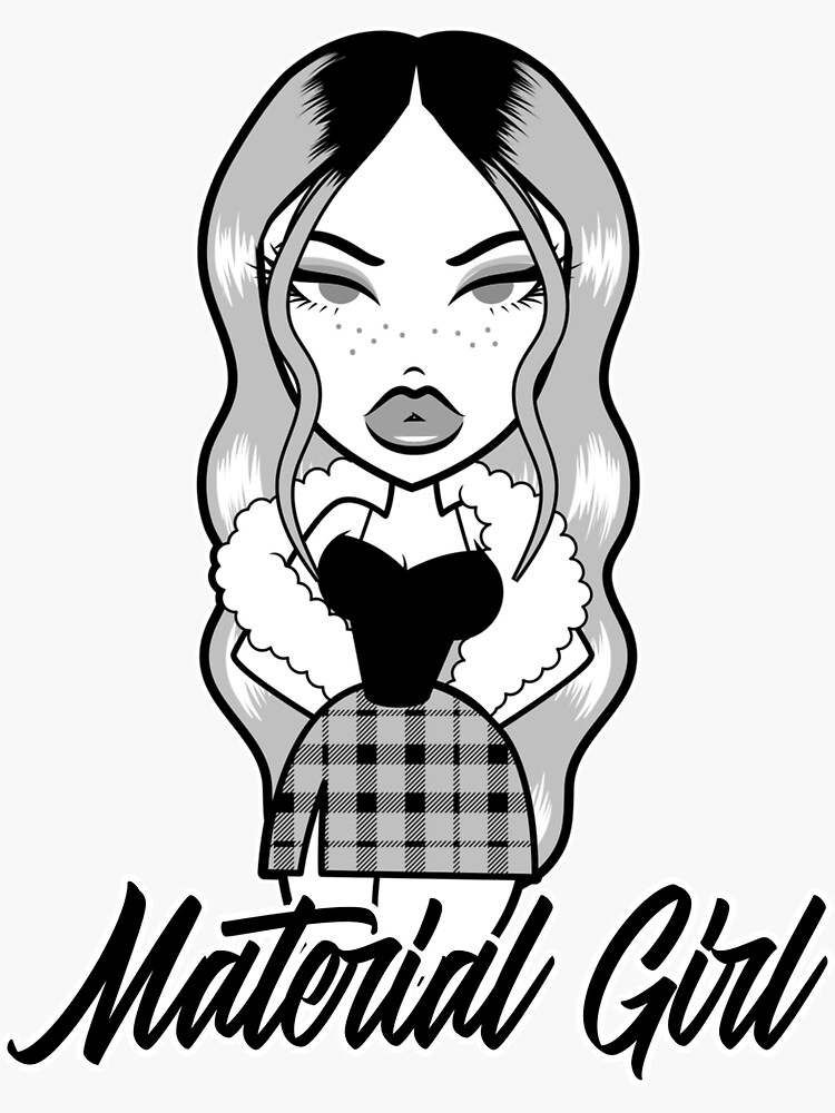 "Material Girl" Sticker for Sale by SelfLoveVault | Redbubble