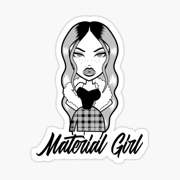 "Material Girl" Sticker for Sale by SelfLoveVault | Redbubble