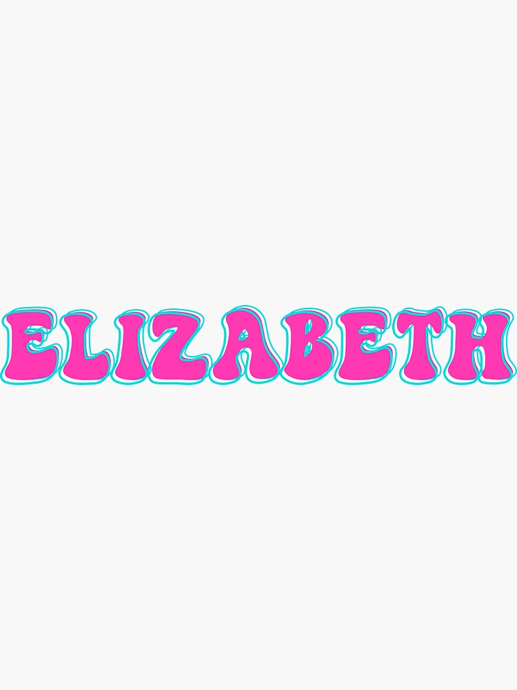 Pegatina «ELIZABETH Lindo diseño de nombre ELIZABETH - Kawaii ELIZABETH ...