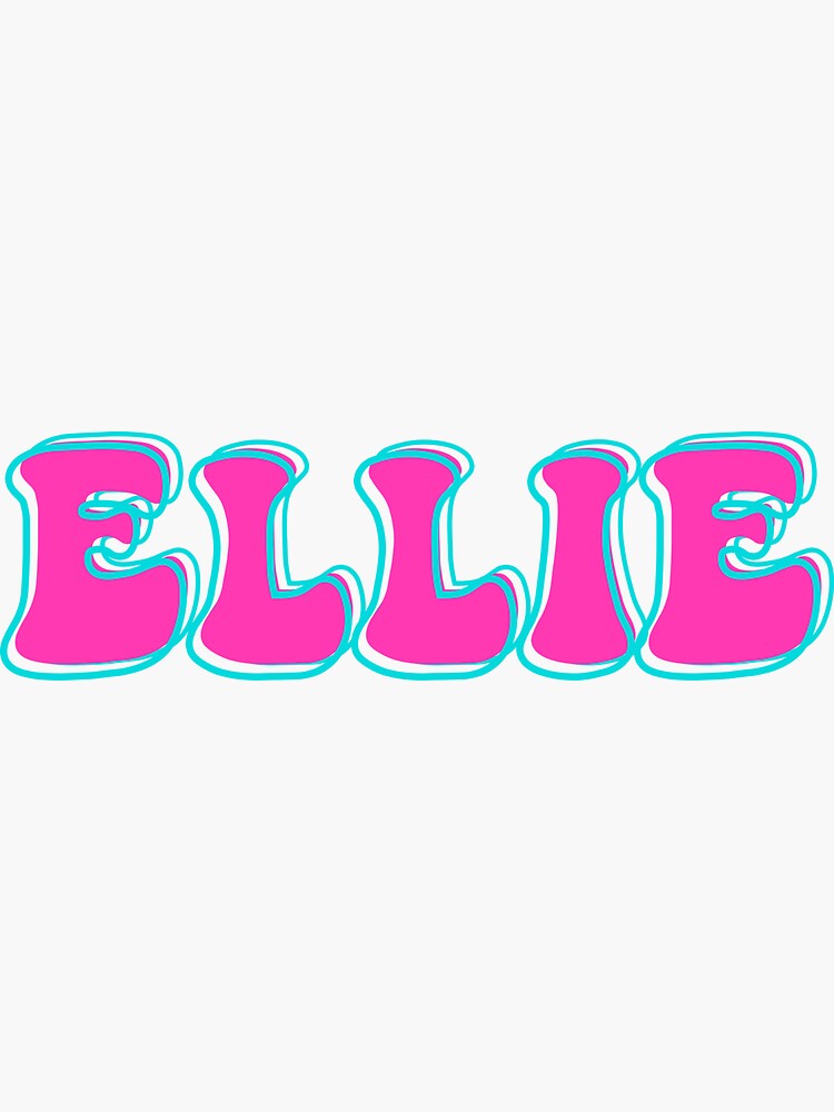 Pegatina «ELLIE Lindo diseño de nombre ELLIE- Kawaii ELLIE Nombre» de ...