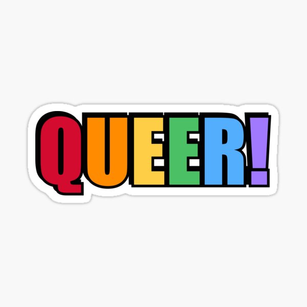 "QUEER rainbow colors " Sticker by IdeasForArtists | Redbubble