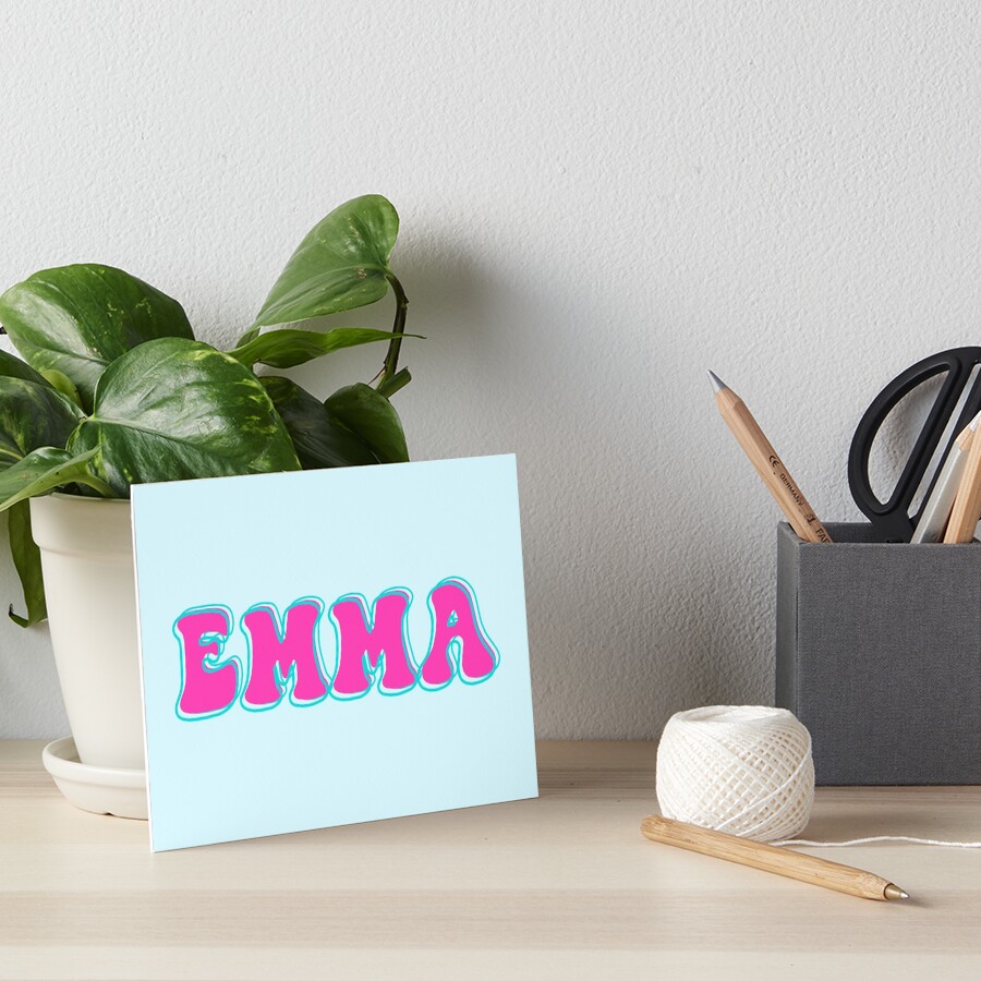 "EMMA Cute Name Design EMMA - Kawaii EMMA Name" Art Board Print by ...
