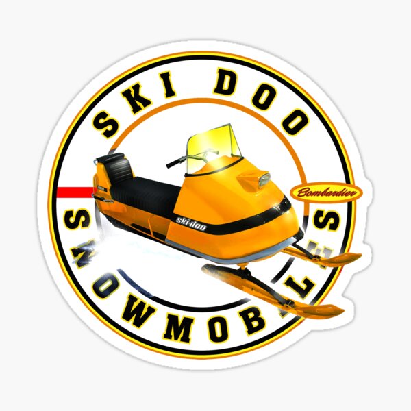 "Ski Doo Vintage Snowmobile" Sticker for Sale by BarnFindDave | Redbubble