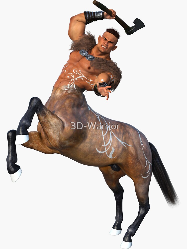 "Viking Centaur" Sticker for Sale by 3D-Warrior | Redbubble