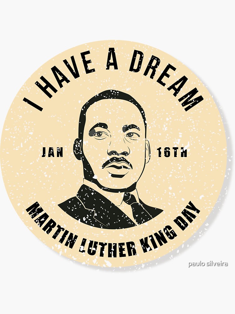 "Martin Luther King day vintage Gifts. #MLK" Sticker for Sale by ...